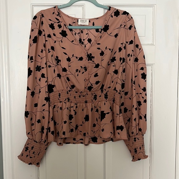 Sienna Sky | Tops | Fun Blouse Dress Up Or Down With Jeans | Poshmark